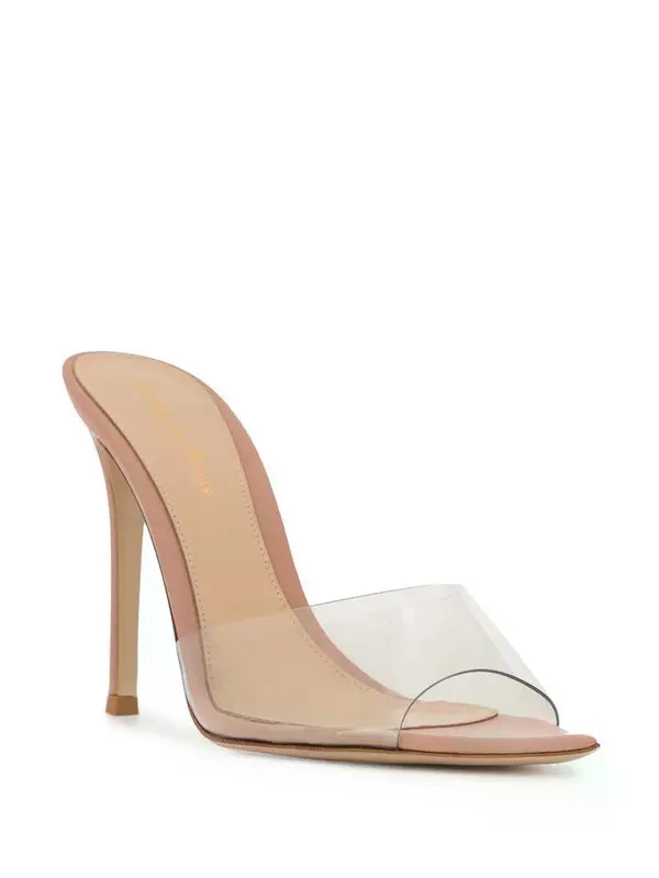 GIANVITO ROSSI Leather And Pvc Stiletto Sandals