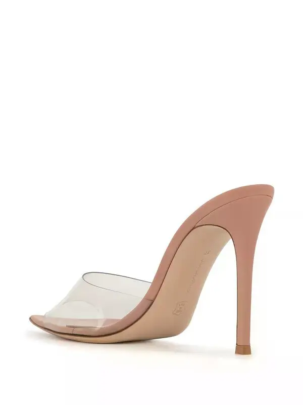 GIANVITO ROSSI Leather And Pvc Stiletto Sandals