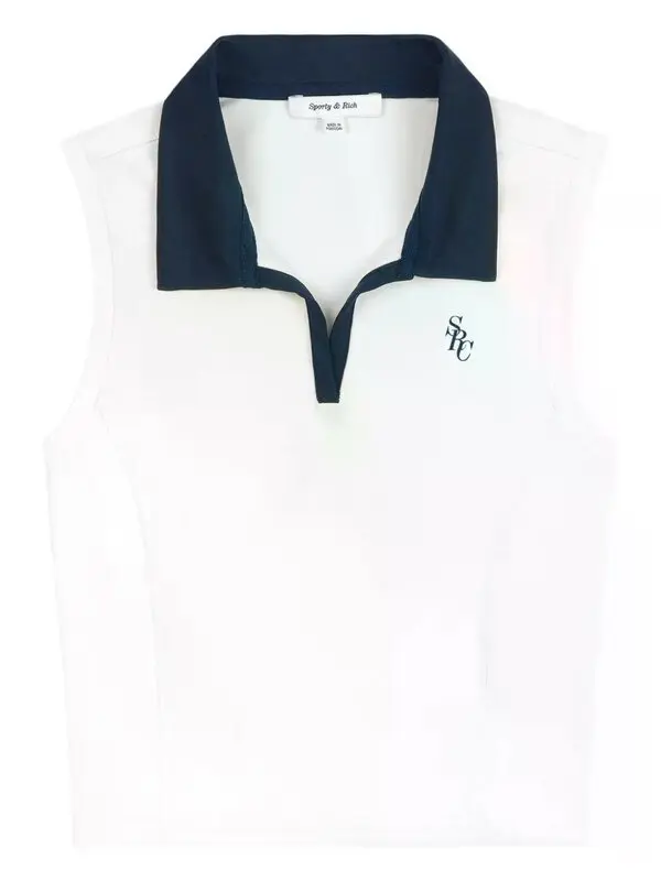 SPORTY & RICH Sleeveless T-shirt - White