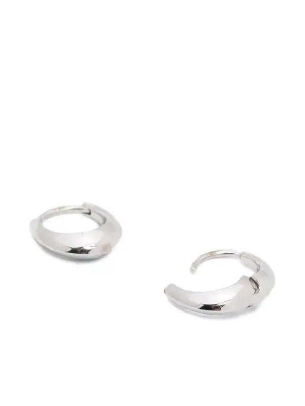 SHAUN LEANE Mini Sabre Hoop Earrings - Silver