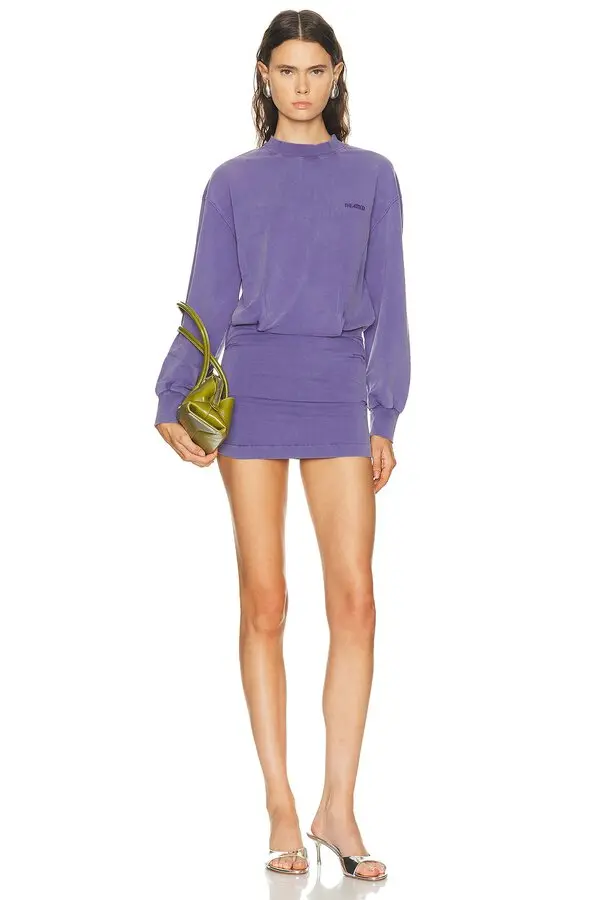 Attico Sweatshirt Mini Dress