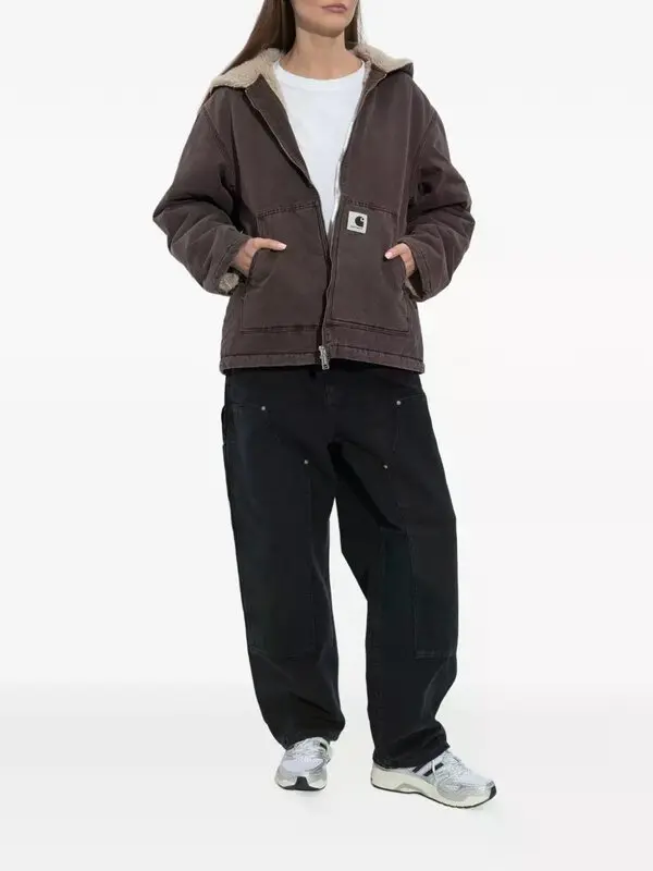 Carhartt Work In Progress Zip-up Hooded Jacket - Brown