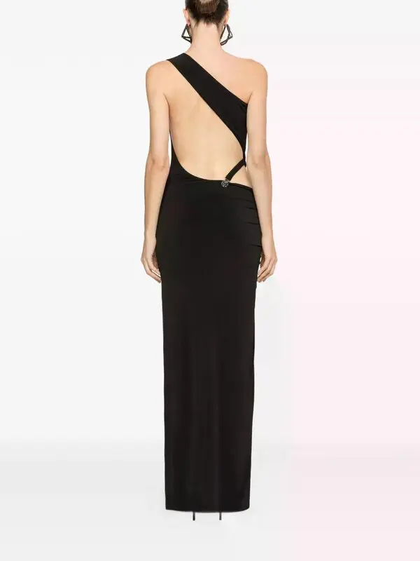NISSA Maxi Backless One-shoulder Dress