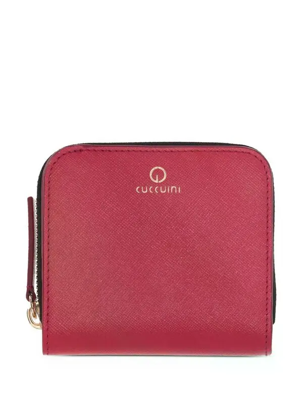 GIANNI CUCCUINI Zip Logo Wallet - Red