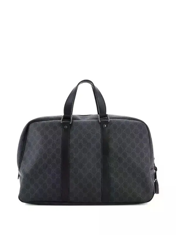Gucci Zip Weekender Gg Coated Canvas Large Tote Bag