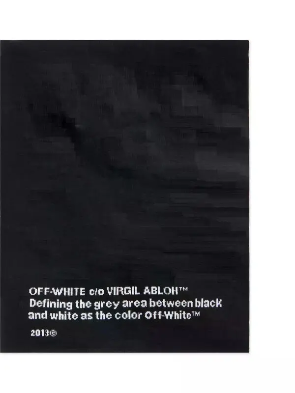 Off-White Quotes Knit Scarf