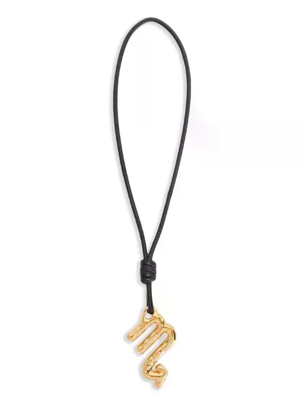 JIL SANDER Zodiac Charm Pendant Necklace - Gold