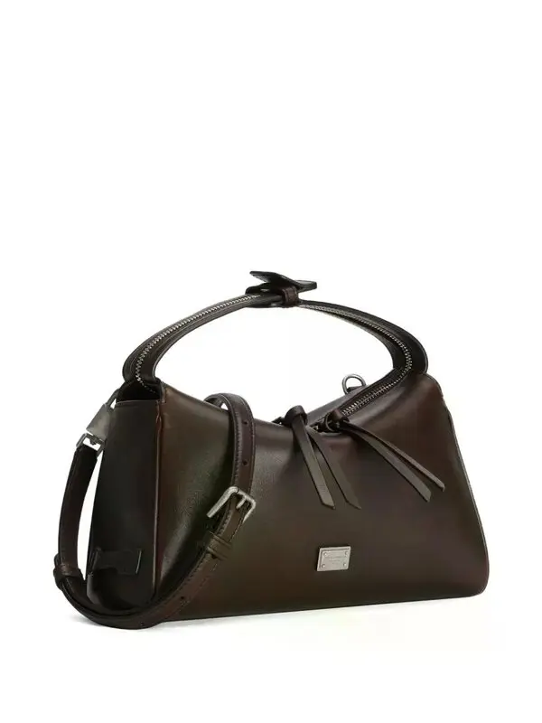 Dolce & Gabbana Vittoria Tempesta Leather Shoulder Bag - Brown