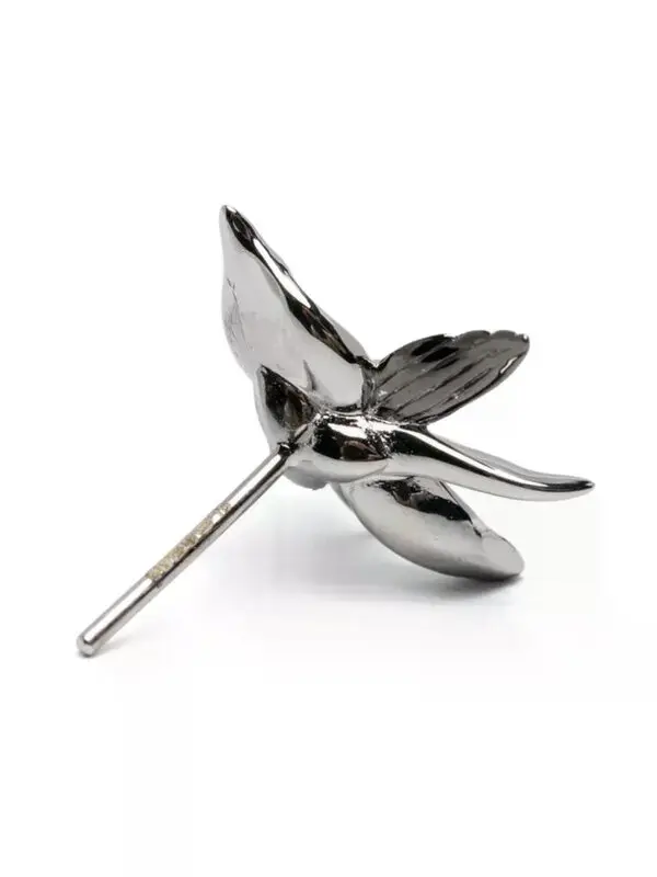SHAUN LEANE Black Orchid Diamond Earrings - Silver
