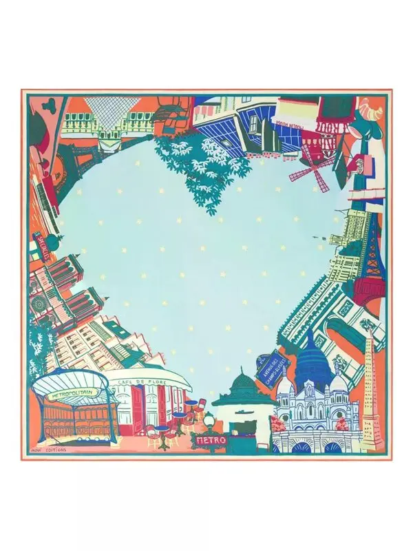 INOUI EDITIONS J'aime Paris Scarf - Blue
