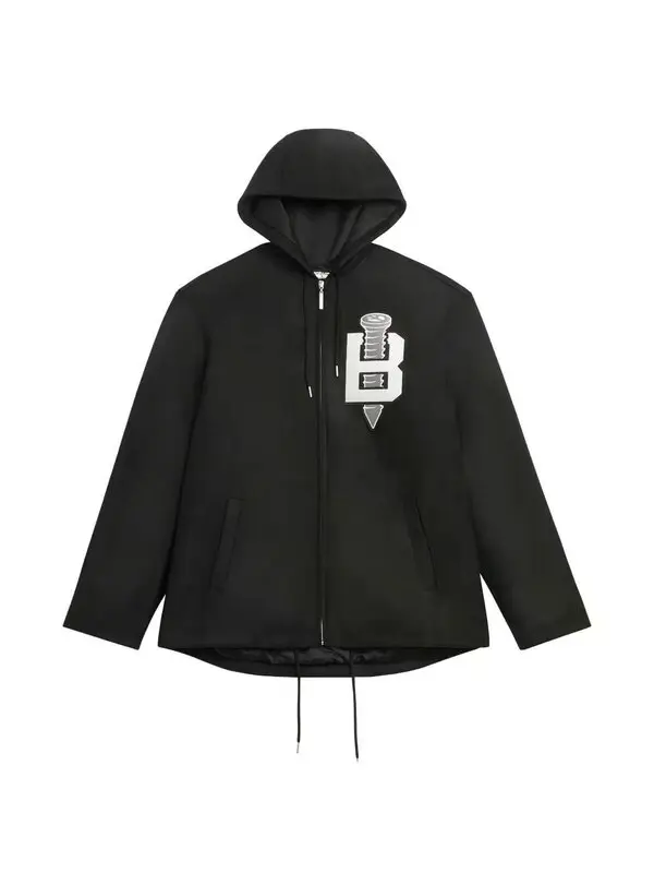 BABYLON Logo-appliqué Hooded Jacket