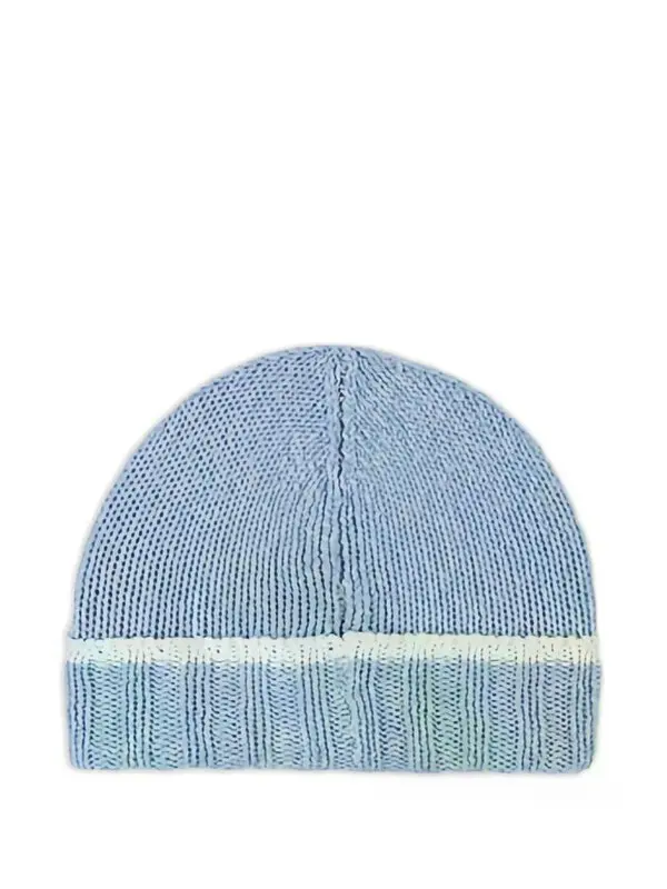 Paul & Shark Contrast-stripe Beanie - Blue