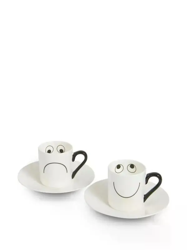 ANYA HINDMARCH Eyes Espresso Mug Set - White