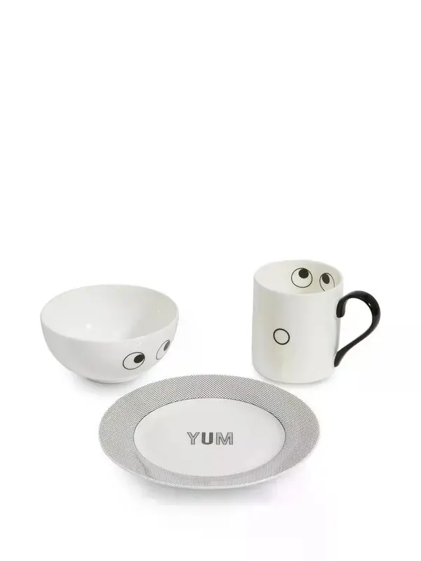 ANYA HINDMARCH Eyes Breakfast Set - White