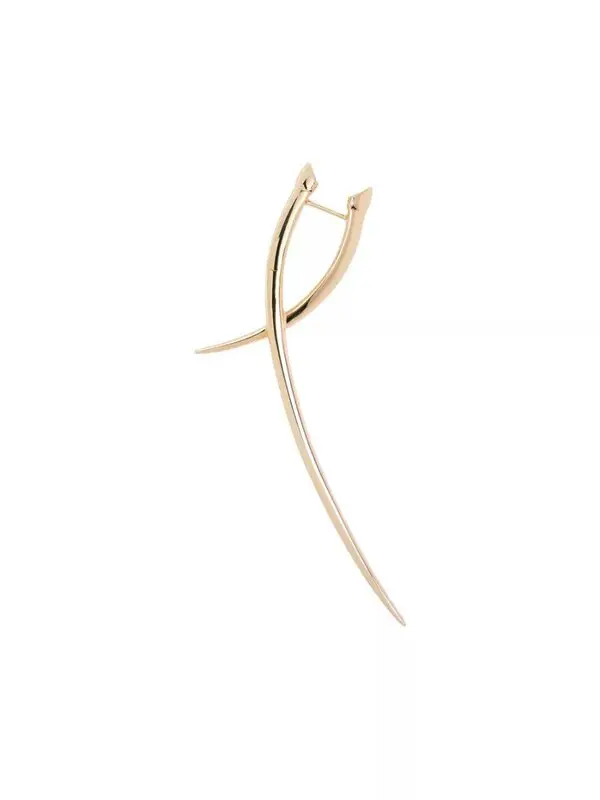 SHAUN LEANE Sabre Crossover Earring - Gold