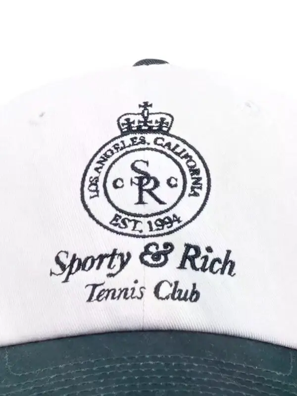 SPORTY & RICH Logo-embroidered Cap