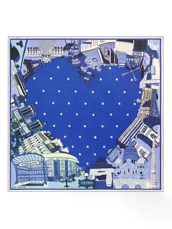 INOUI EDITIONS J'aime Paris Scarf - Blue