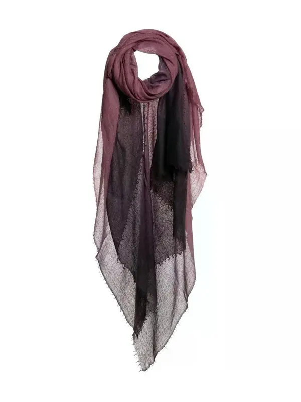 MIRROR IN THE SKY Souffle Cashmere Scarf - Purple