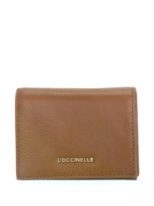 COCCINELLE Textured Fold Wallet - Brown
