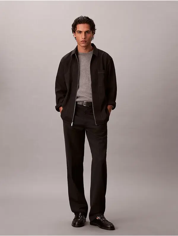 Calvin Klein Wool Blend Relaxed Shirt Jacket