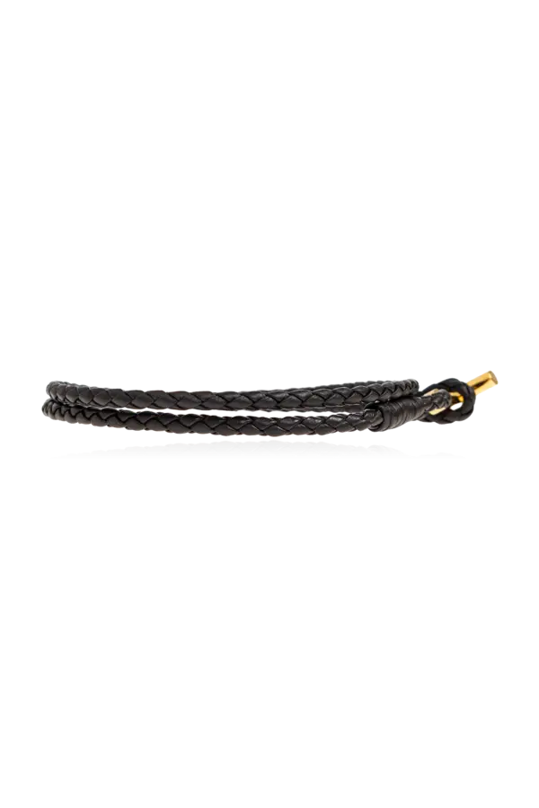 TOM FORD Braided Leather Bracelet - Brown