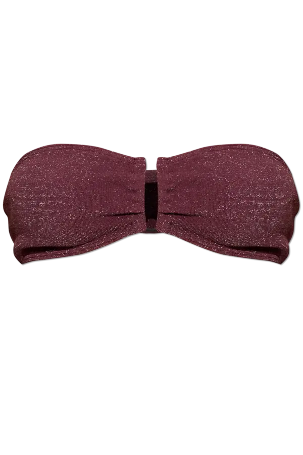 Bond Eye Blake Bandeau Bikini Top - Burgundy
