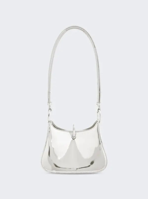 Rabanne Small Leather Ring Bag - Silver