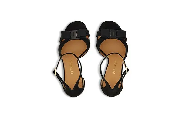 FERRAGAMO Roxy 95 Sandals - Nero