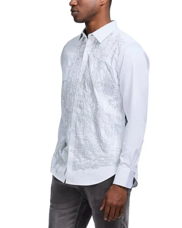 Robert Graham Urban Classics Printed Long Sleeve Button Front Shirt