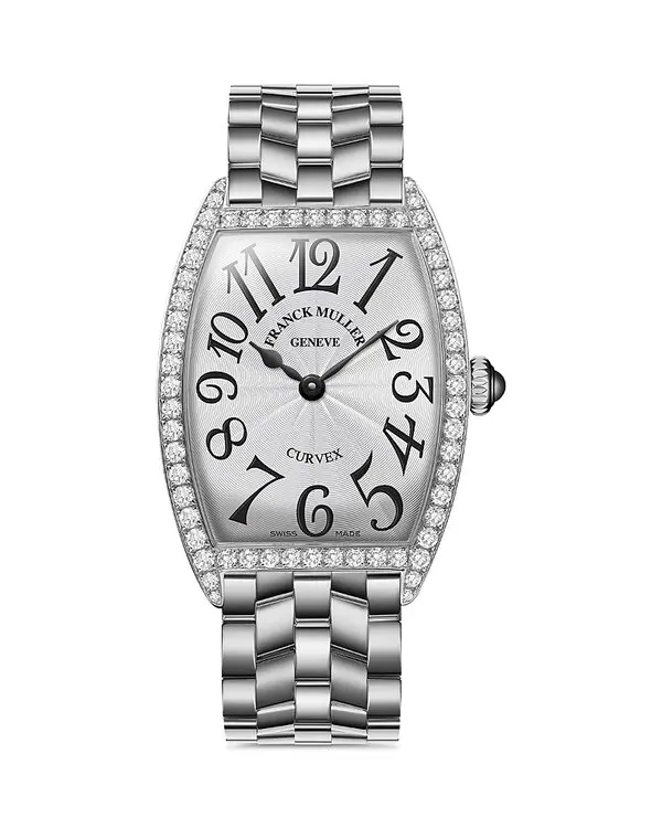 Franck Muller Cintrée Curvex 25mm Watch - White/silver