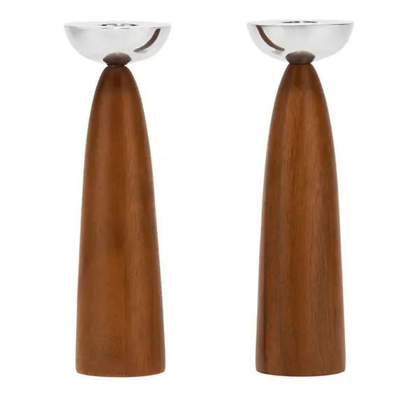 NAMBE Unity Sabbath Candlesticks - Silver
