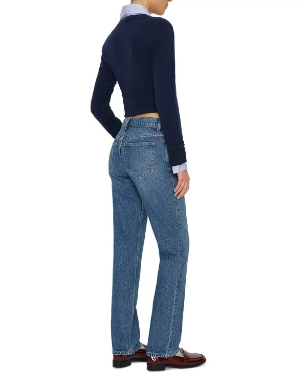REFORMATION Greer Mid Rise Straight Jeans