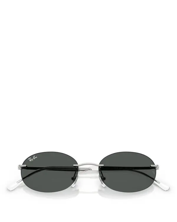 Ray-ban Oval Sunglasses - Silver