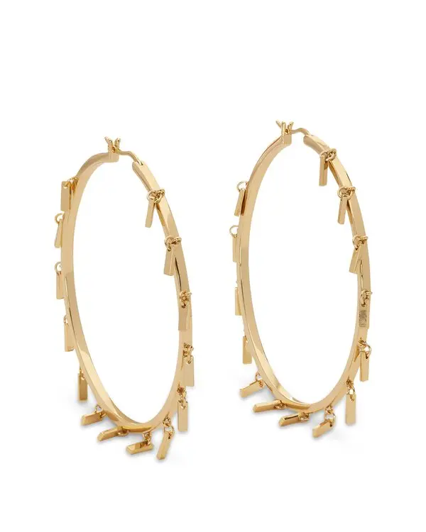 Ramy Brook Dangling Bar Hoop Earrings