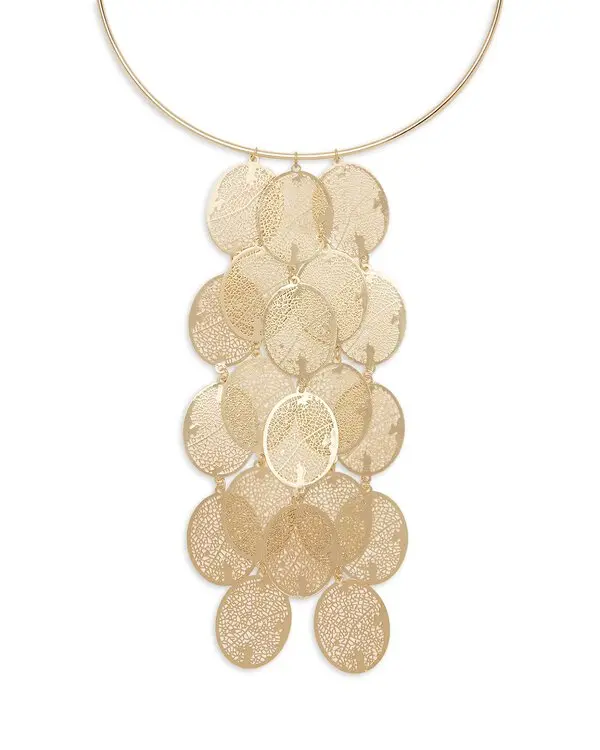 Ramy Brook Filigree Oval Statement Necklace
