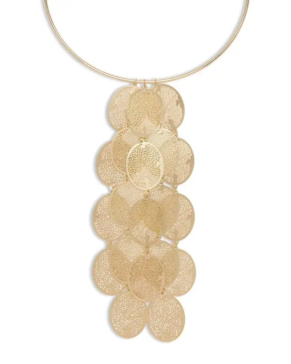 Ramy Brook Filigree Oval Statement Necklace
