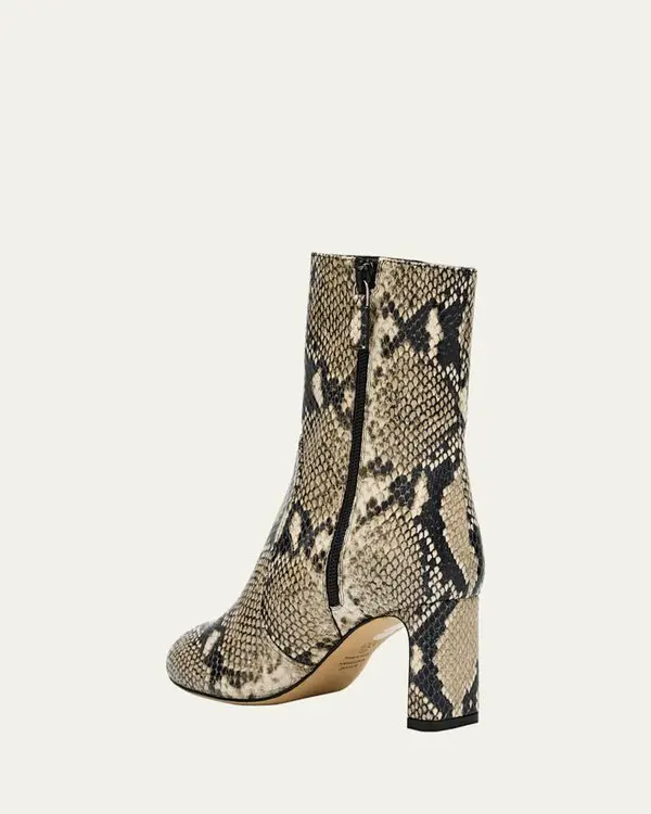 STUART WEITZMAN Babette Printed Leather Booties