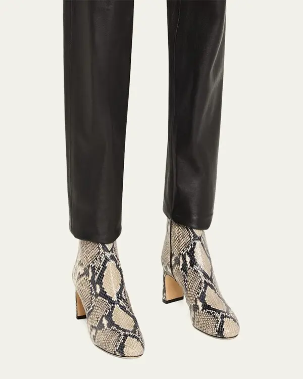 STUART WEITZMAN Babette Printed Leather Booties
