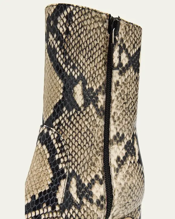 STUART WEITZMAN Babette Printed Leather Booties