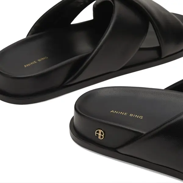 ANINE BING Emi Slides - Black
