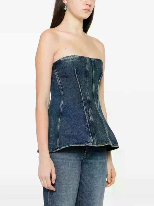 AGOLDE Panelled Strapless Top