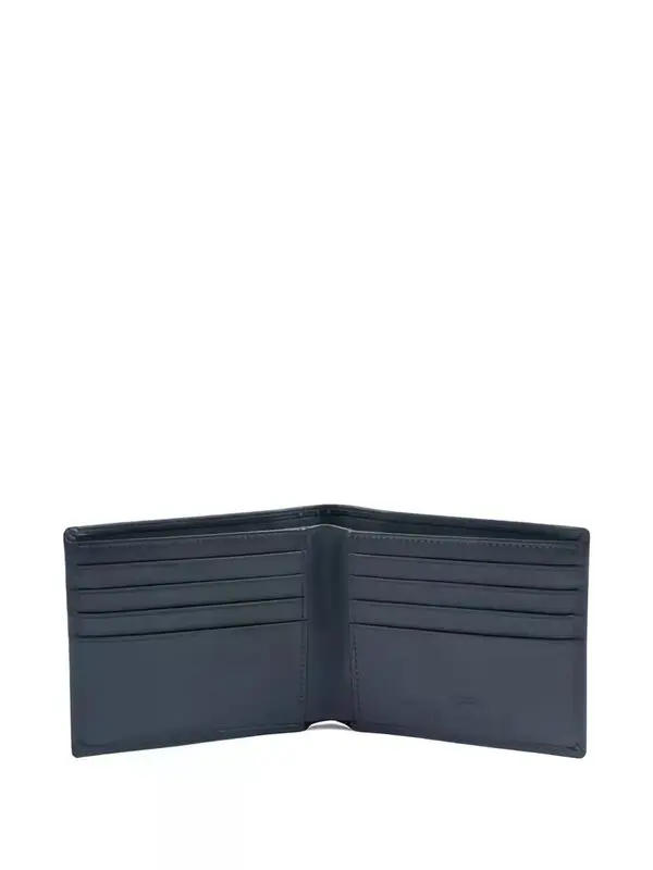 Paul & Shark Logo-debossed Leather Wallet - Blue