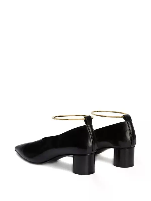 JIL SANDER Ring Detachable Metal Pumps - Black