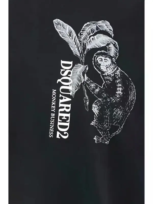 Dsquared2 Monkey-print T-shirt - Black