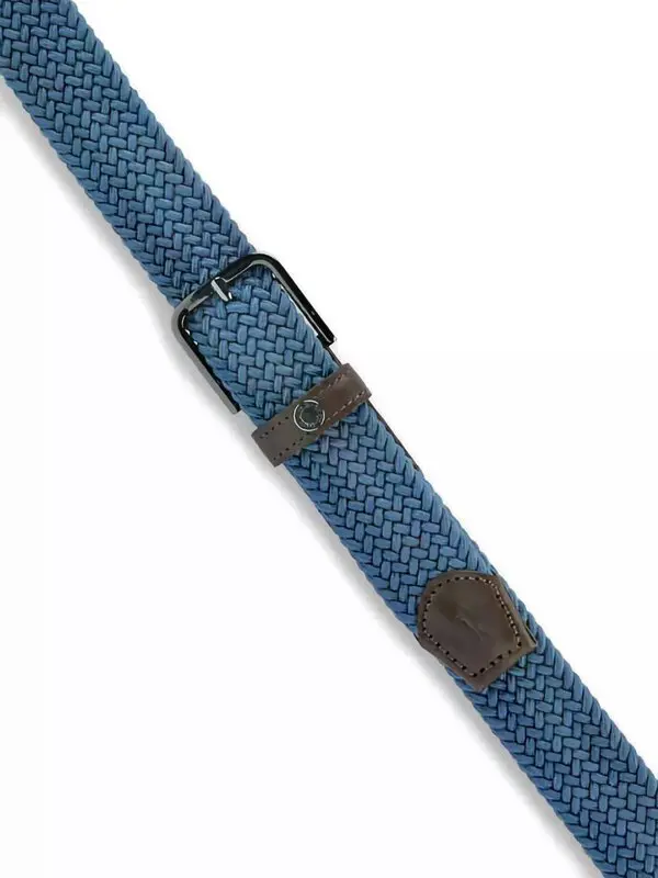 Paul & Shark Braided Belt With Leather Trim