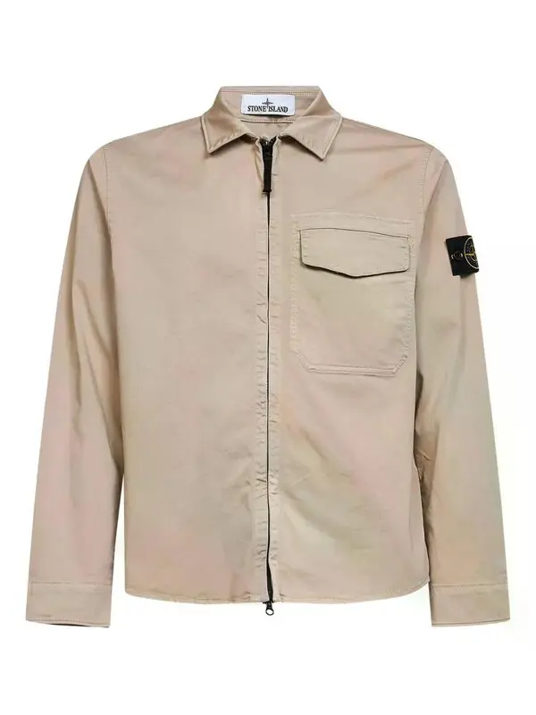 Stone Island Logo-patch Pocket Jacket - Neutrals