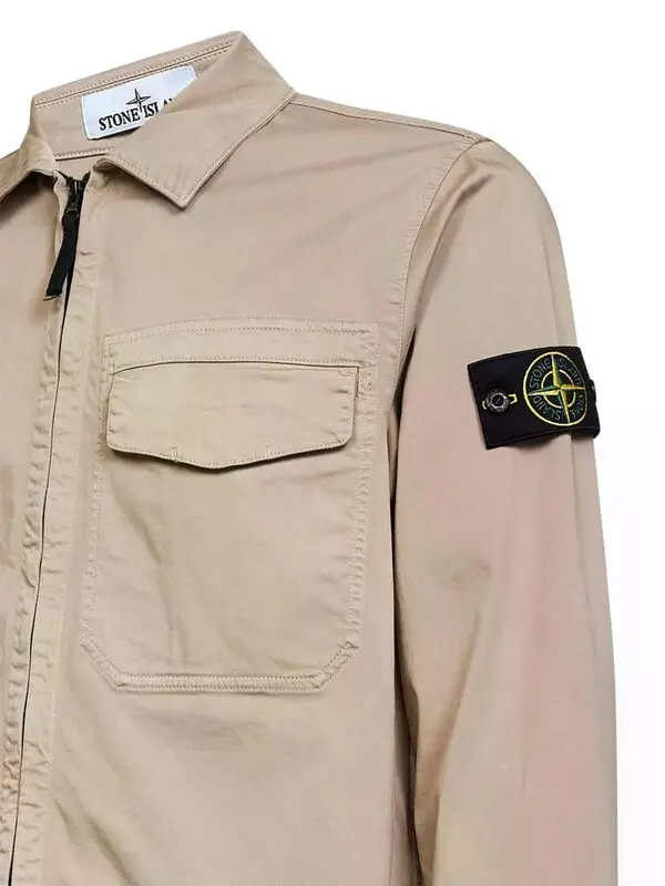 Stone Island Logo-patch Pocket Jacket - Neutrals