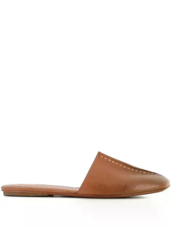 Marsèll Topstitch Mules - Brown