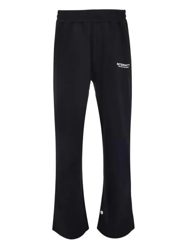 RETERNITY Logo-detail Track Pants - Black