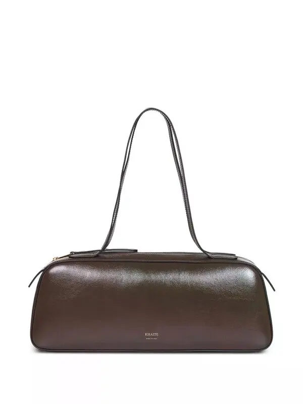 Khaite Simona Crackle Patent Elongated Tote Bag